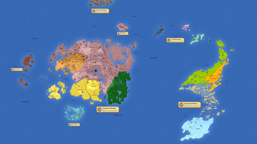 Planet Nirn - Realms by hori873 on DeviantArt