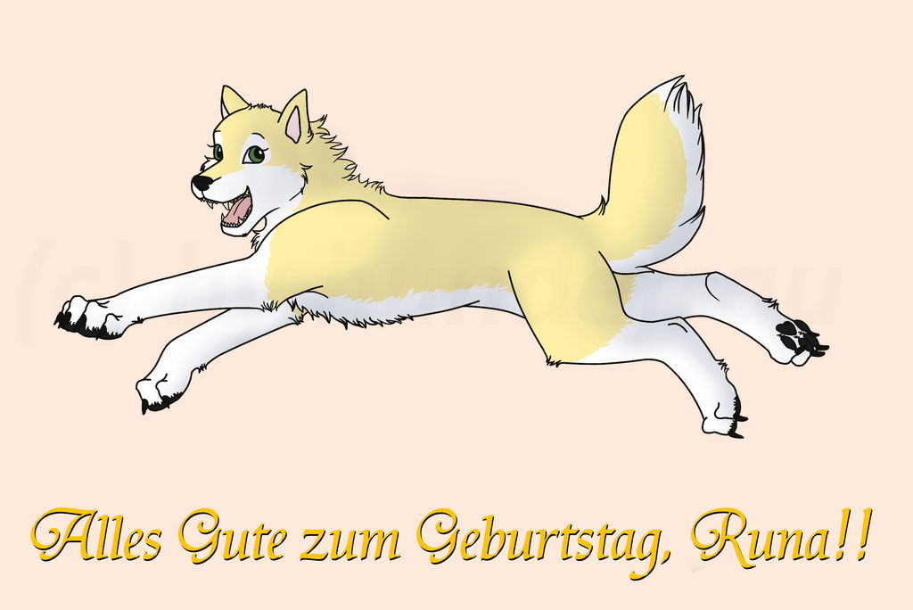 Happy Birthday Runa by hundefrau on DeviantArt