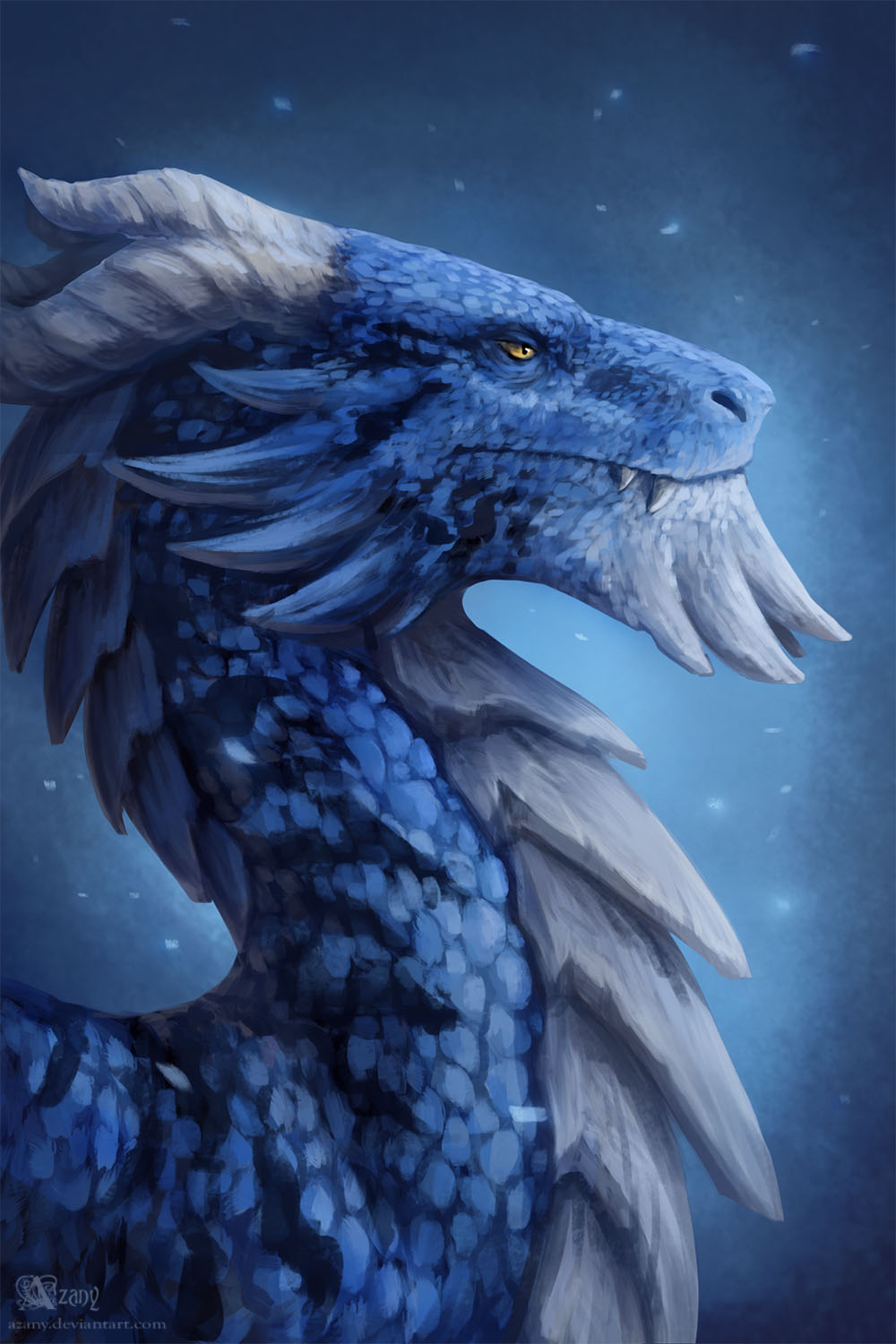Gray dragon by Azany on DeviantArt