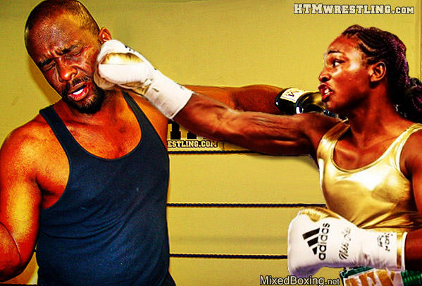 Darrius vs Claressa Sheilds - Man vs Woman Boxing by MixedBoxingArt on ...