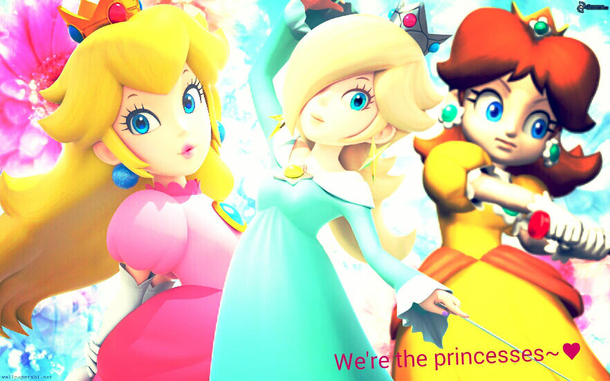 Peach, Daisy and Rosalina - Three Natural Beauties by Princess-OfAnime ...