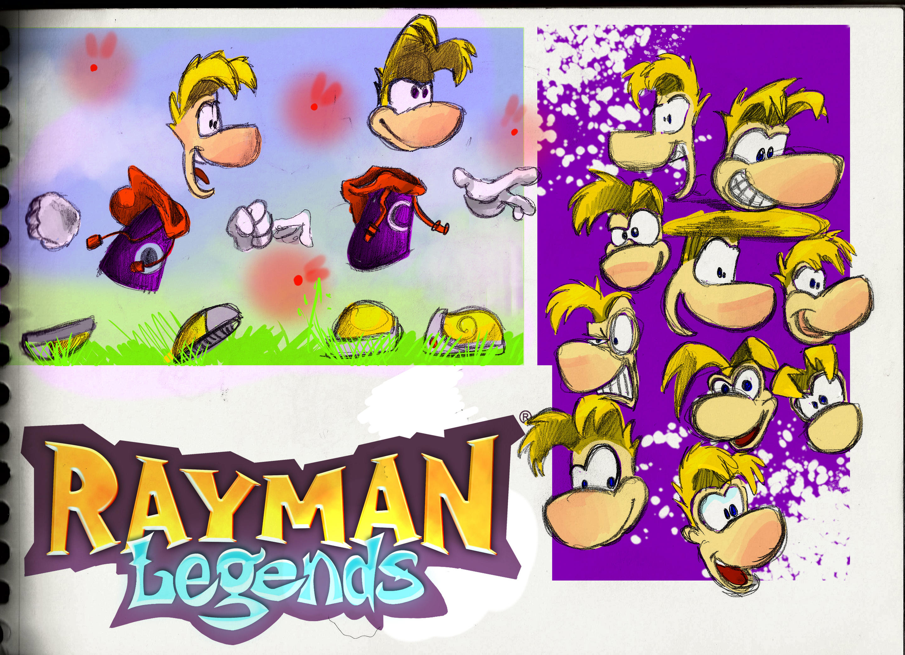 Sketch 2 - Rayman by Loukho on DeviantArt