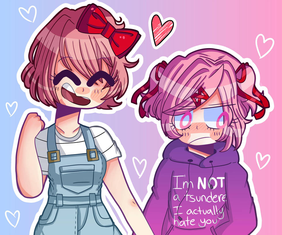 Natsuki X Sayori Owo By Dizzy And Sleepy On Deviantart