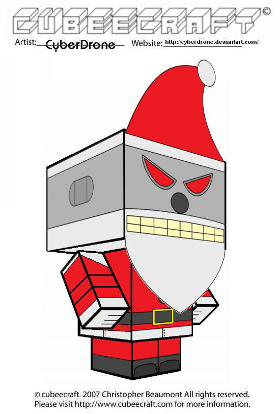 Cubeecraft - Evil Robot Santa by CyberDrone on DeviantArt