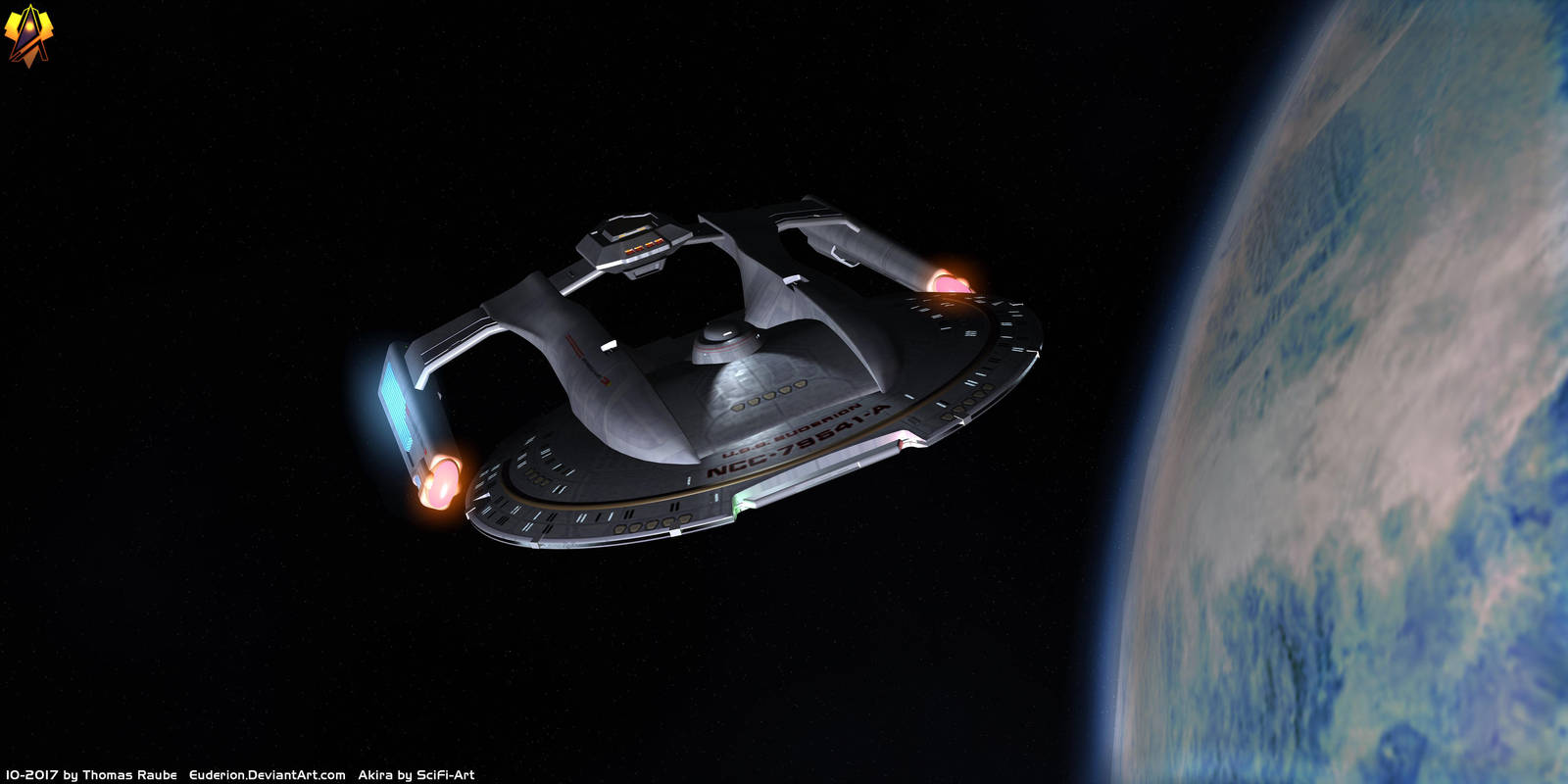 Akira class USS Euderion 6k Wallpaper by Euderion on DeviantArt