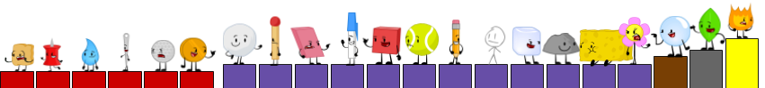 BFDI Elimination Order (with rejoin order) by noahthemaster on DeviantArt