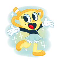 Cuphead Ms. Chalice Fanart by SarahRichford on DeviantArt