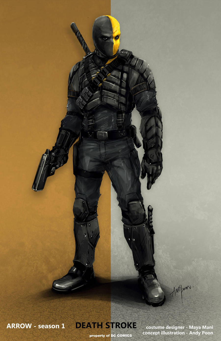 CW ARROW - Deathstroke by AndyPoonDesign on DeviantArt