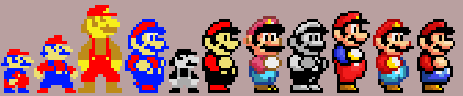 Super mario land 2 mario sprite - loxatones