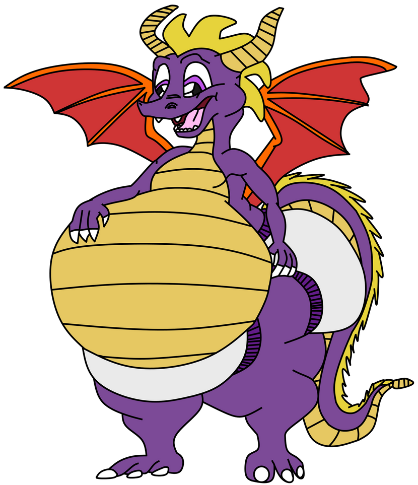 Fat Diapered Spyro by Sharpe-Fan on DeviantArt