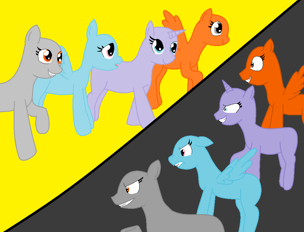 good and evil *base* by nightfallandicestorm on DeviantArt