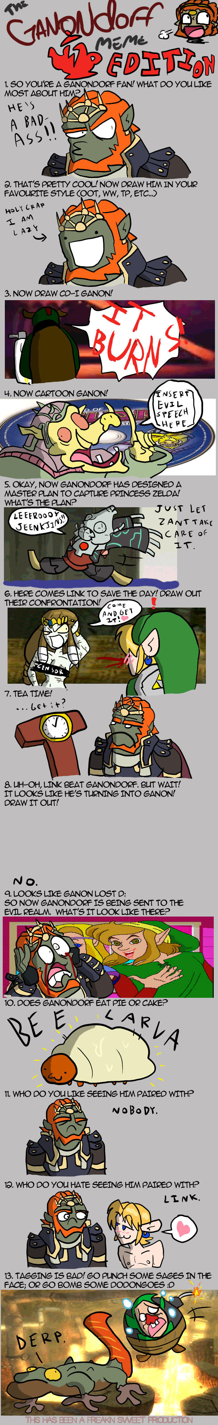 A meme about Ganondorf by BrokenTeapot on DeviantArt