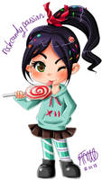 Vanellope 3D render WIP by Skyriderr on DeviantArt