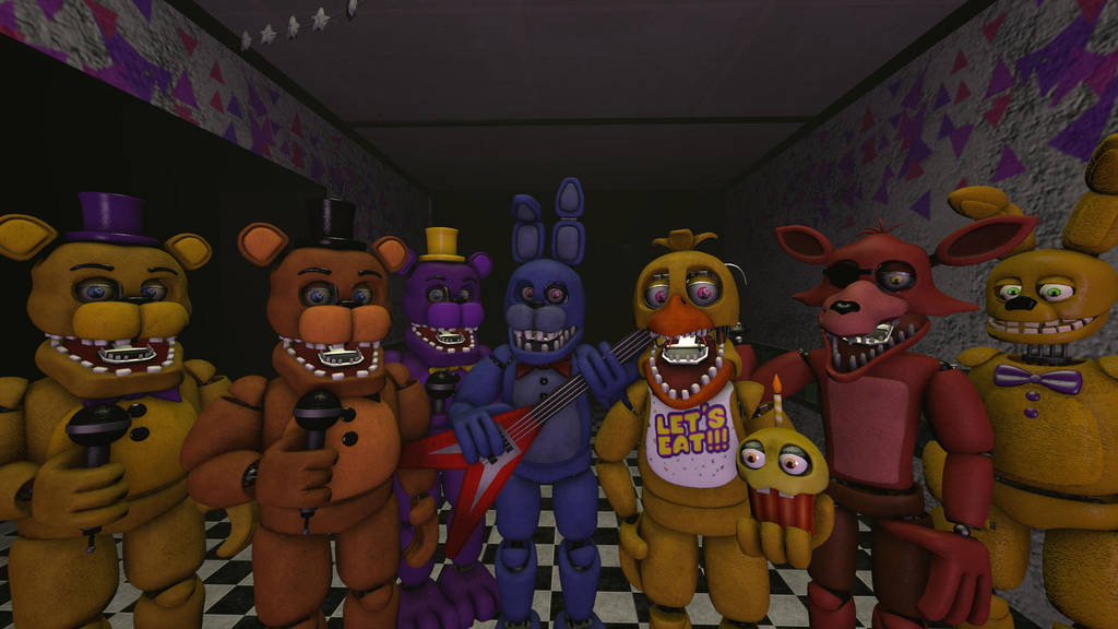(fnaf sfm) fredbear and friends by sammy2005 on DeviantArt