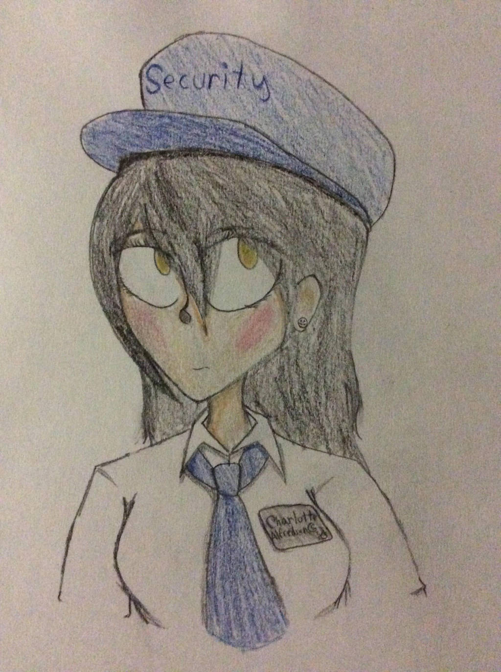 FNAF Nightguard OC: Charlotte Blake by MidnightBlueLord on DeviantArt