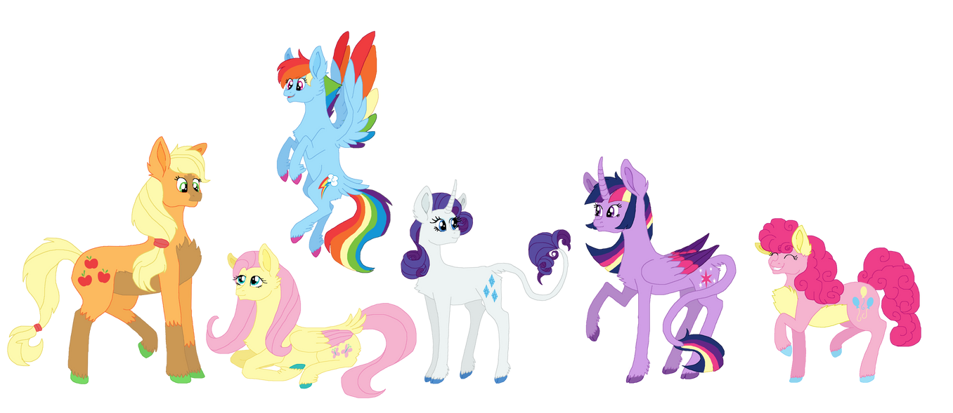 MLP - Mane Six (Redesign) by Vampirwitch on DeviantArt