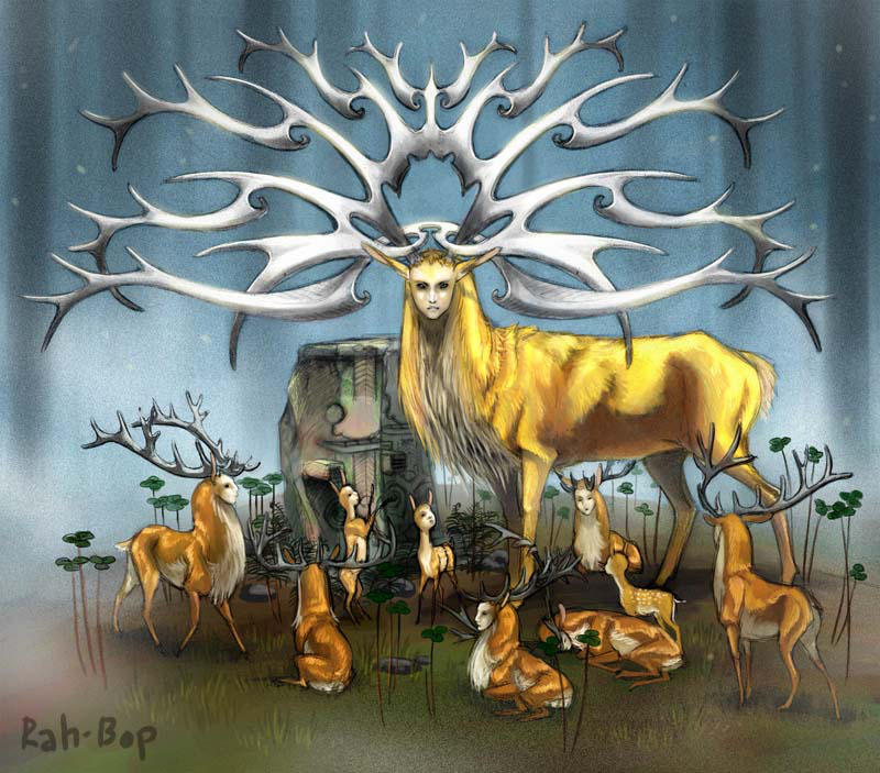 Deer God by rah-bop on DeviantArt