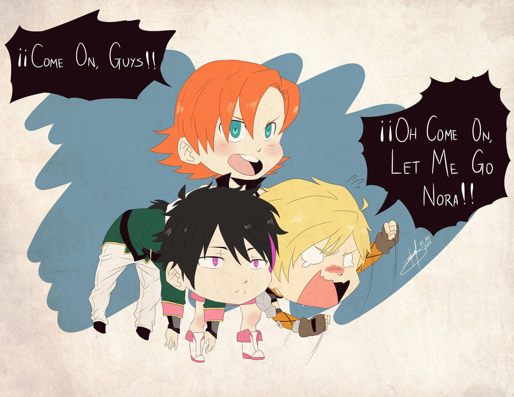 Rwby Nora Valkyrie Lie Ren And Jaune Arc Chibi By Hunter Rider On