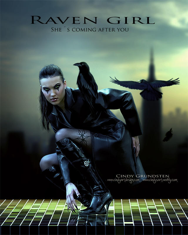 Raven Girl by CindysArt on DeviantArt