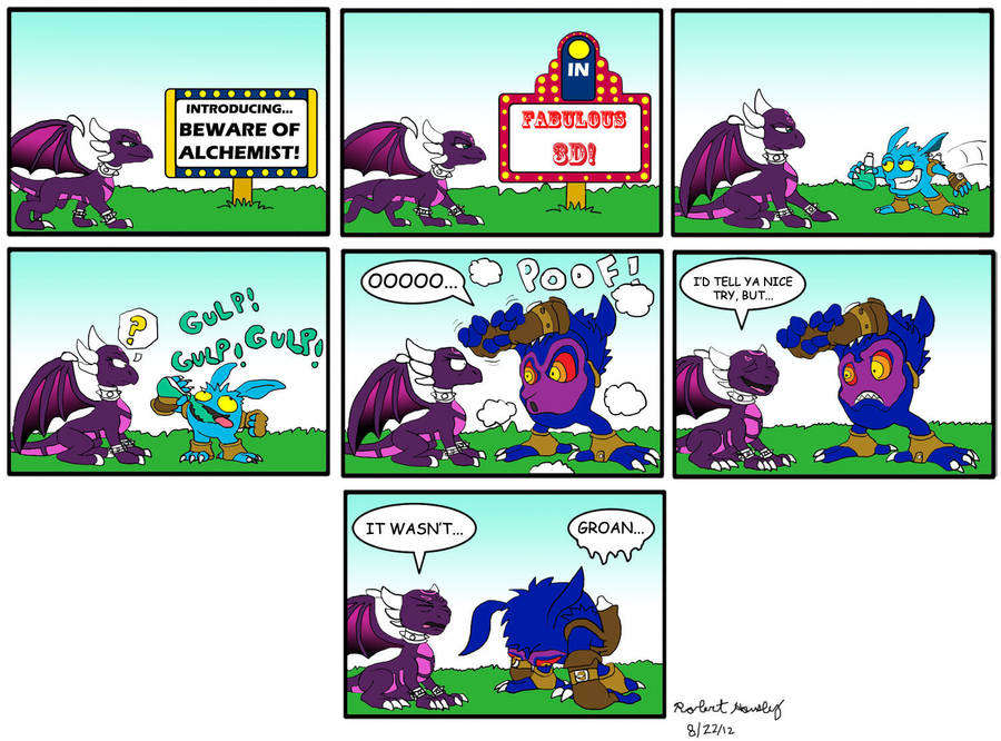 Cynder and Pop Fizz by oogaboogaz on DeviantArt