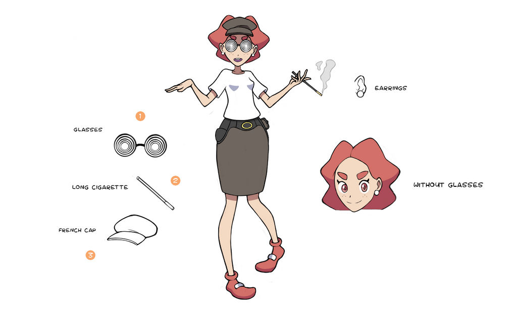 GYM LEADER 1 - Bridgette (Normal Type) by AliodaDraws on DeviantArt