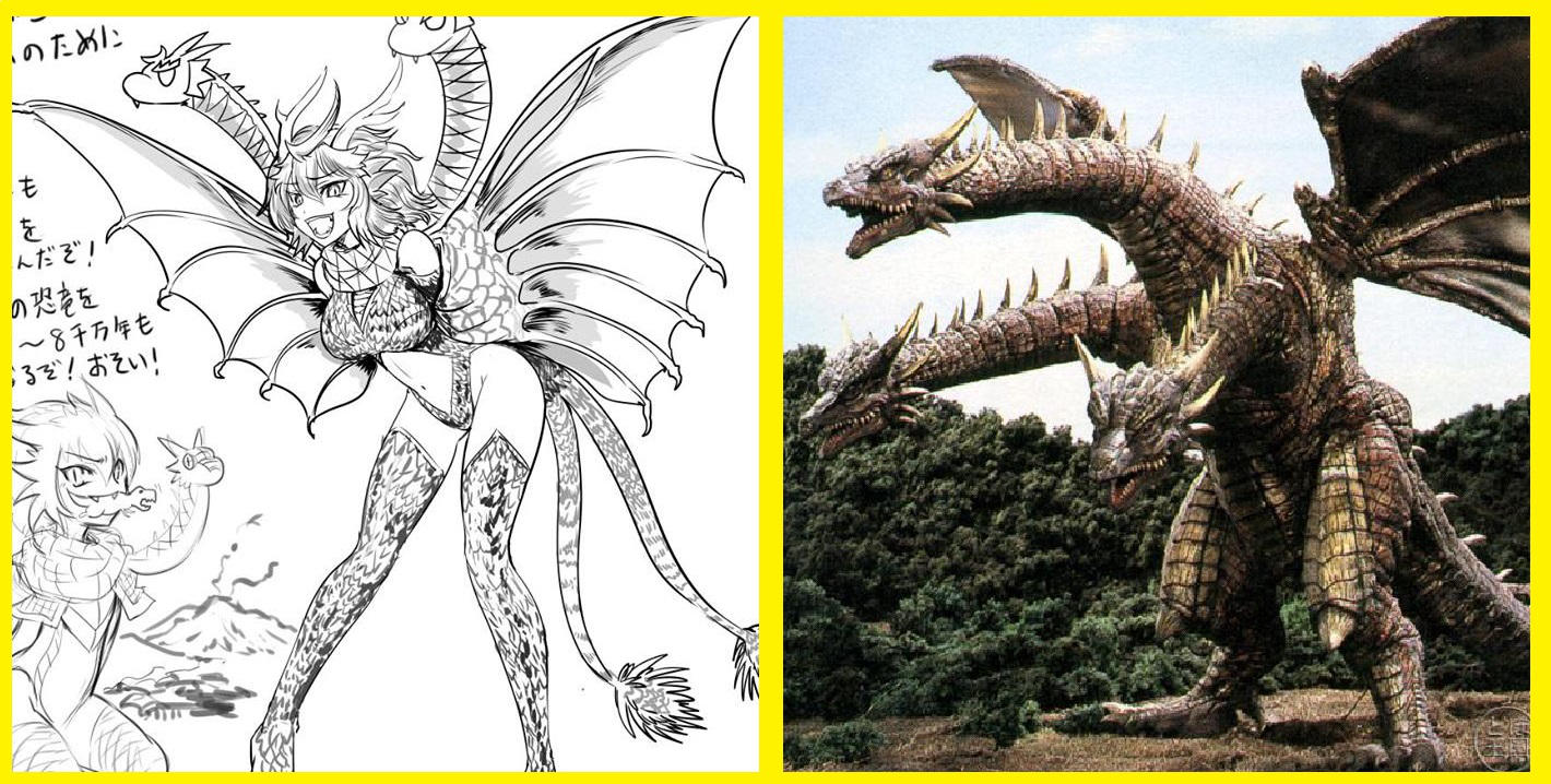 Cretaceous King Ghidorah - Anime Moe fanart. by GoMonsterMaster91 on ...