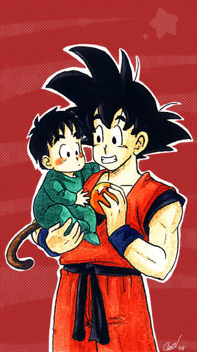 Goku and baby Gohan by camlost by The-Son-Family on DeviantArt