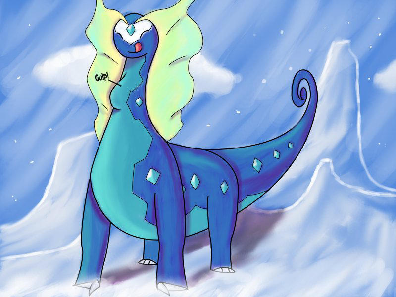Aurorus, the Tundr.... Gulp! (Contains Vore) by Miss-Slyph-Leafeon on DeviantArt