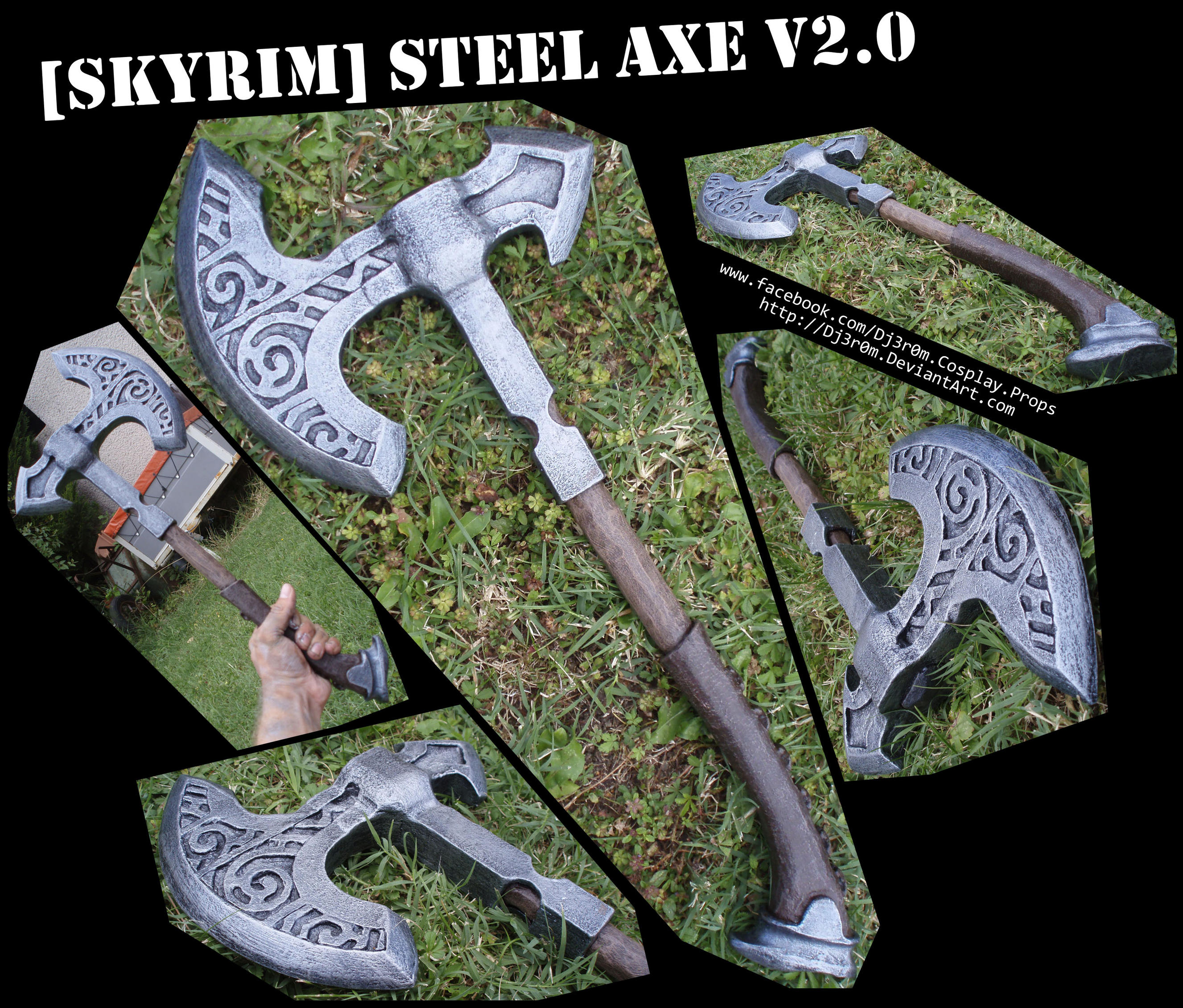 [SKYRIM] Steel Axe v2.0 by Dj3r0m on DeviantArt