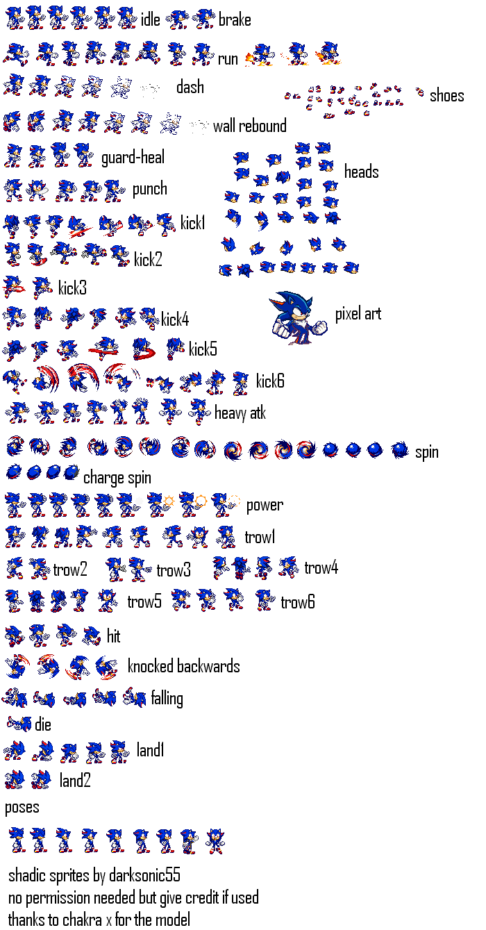 Shadic Sprites by darksonic55 on DeviantArt