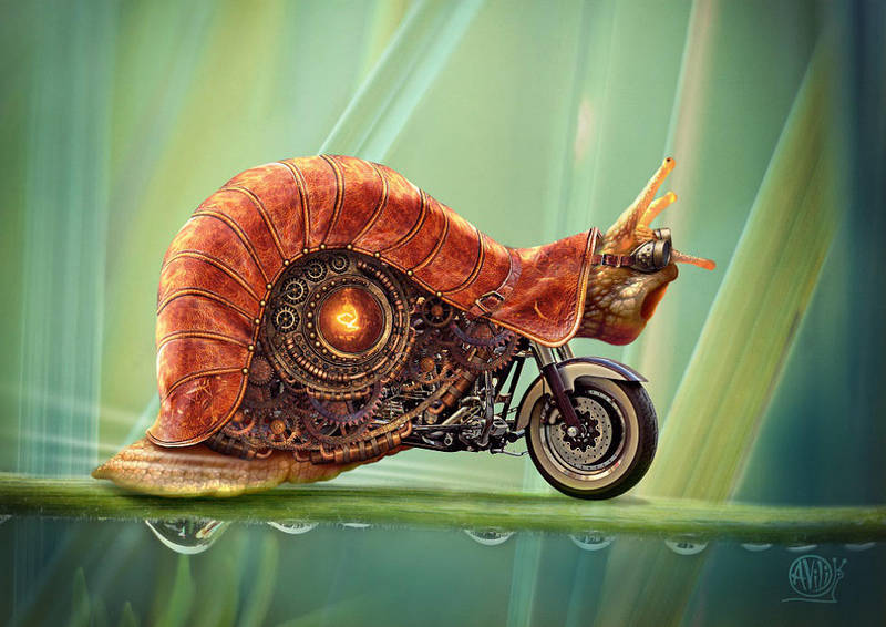 Snail steampunk by Avi-li on DeviantArt