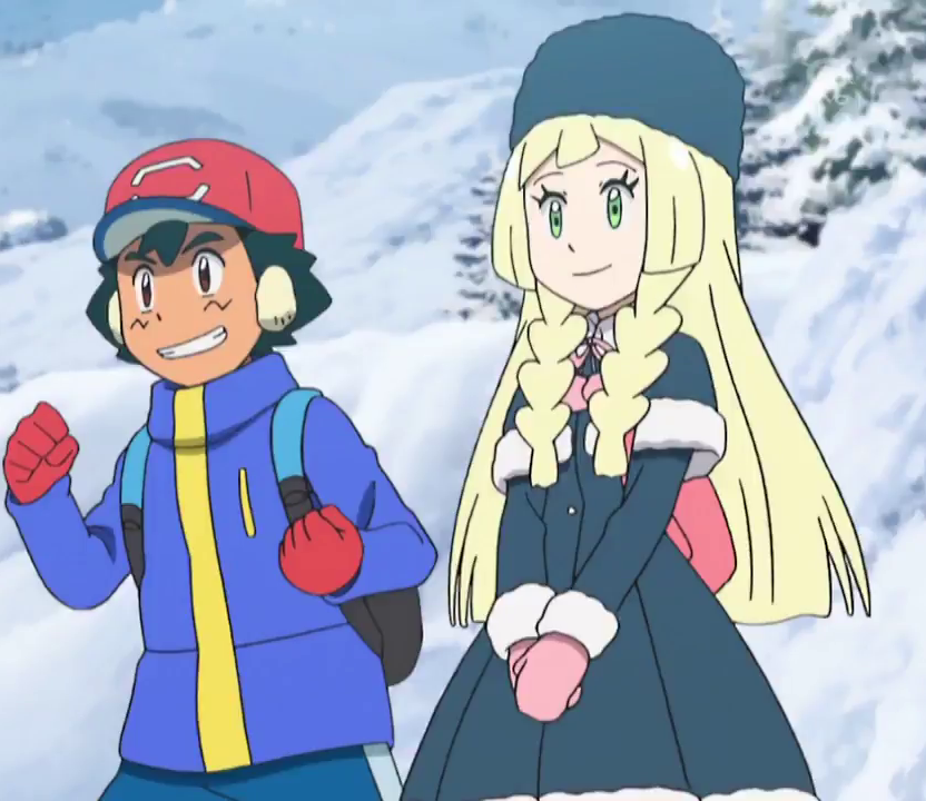 Ash and Lillie Snow Outfits by Hewdraw on DeviantArt