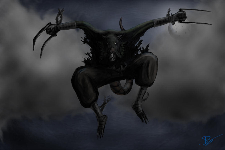 Skaven Assassin Colored by evilmeatmonkey on DeviantArt