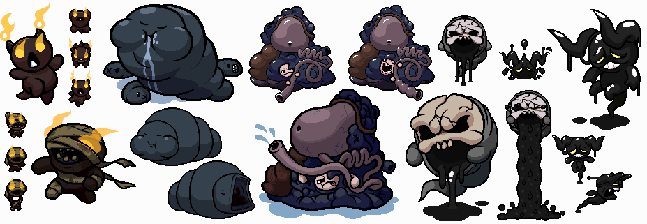 Binding of Isaac Boss Concepts (Sprite Collection) by Gooompy on DeviantArt