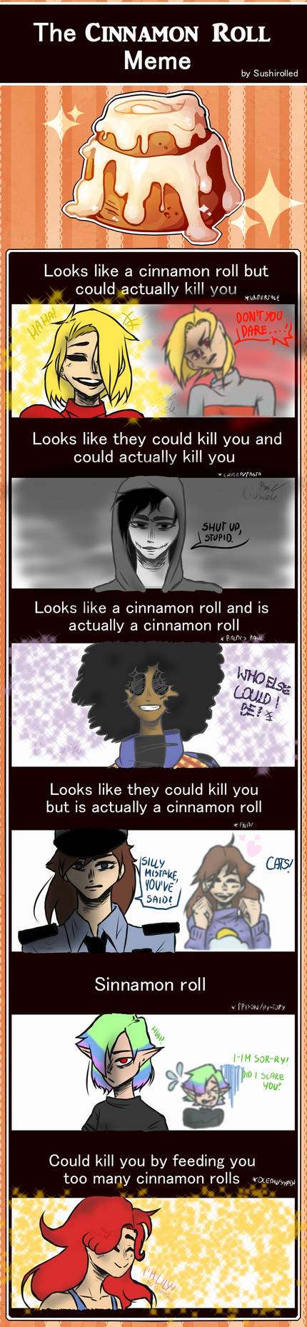 The Cinnamon Roll Meme by SUSHIROLLED on DeviantArt