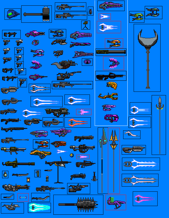 Halo Weapon sprites by 117649-M-I on DeviantArt