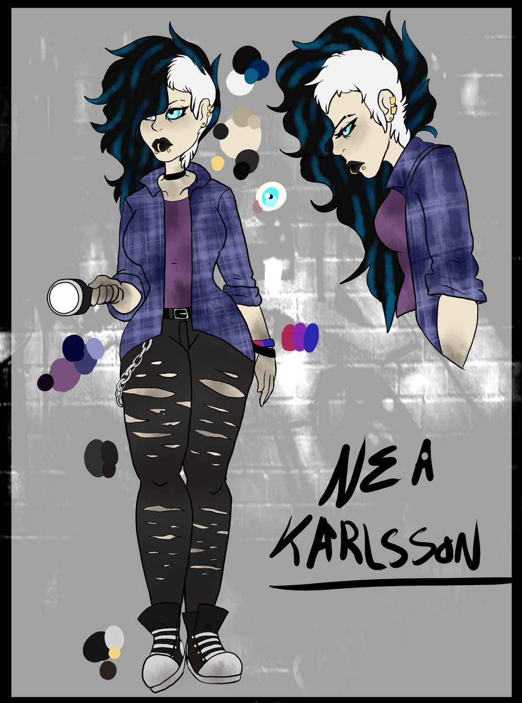 Nea Karlsson ref~ by LunarNightmaric on DeviantArt