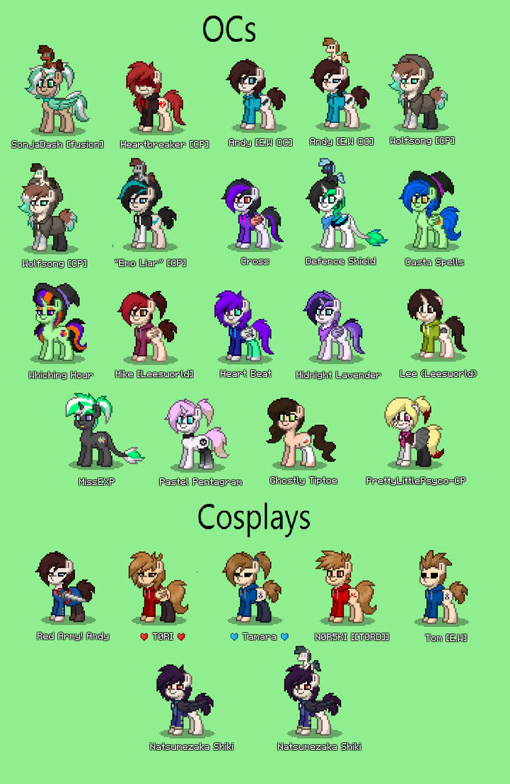 Ponytown characters OFFLINE By ShadowDash1356 On DeviantArt ponytown-characters-offline-by-shadowdash1356-on-deviantart