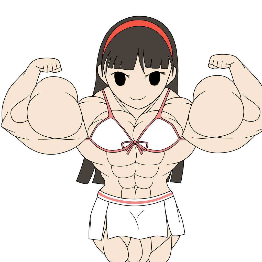Buff Chibi Yukiko (Flat Colors) by Nokozeze on DeviantArt