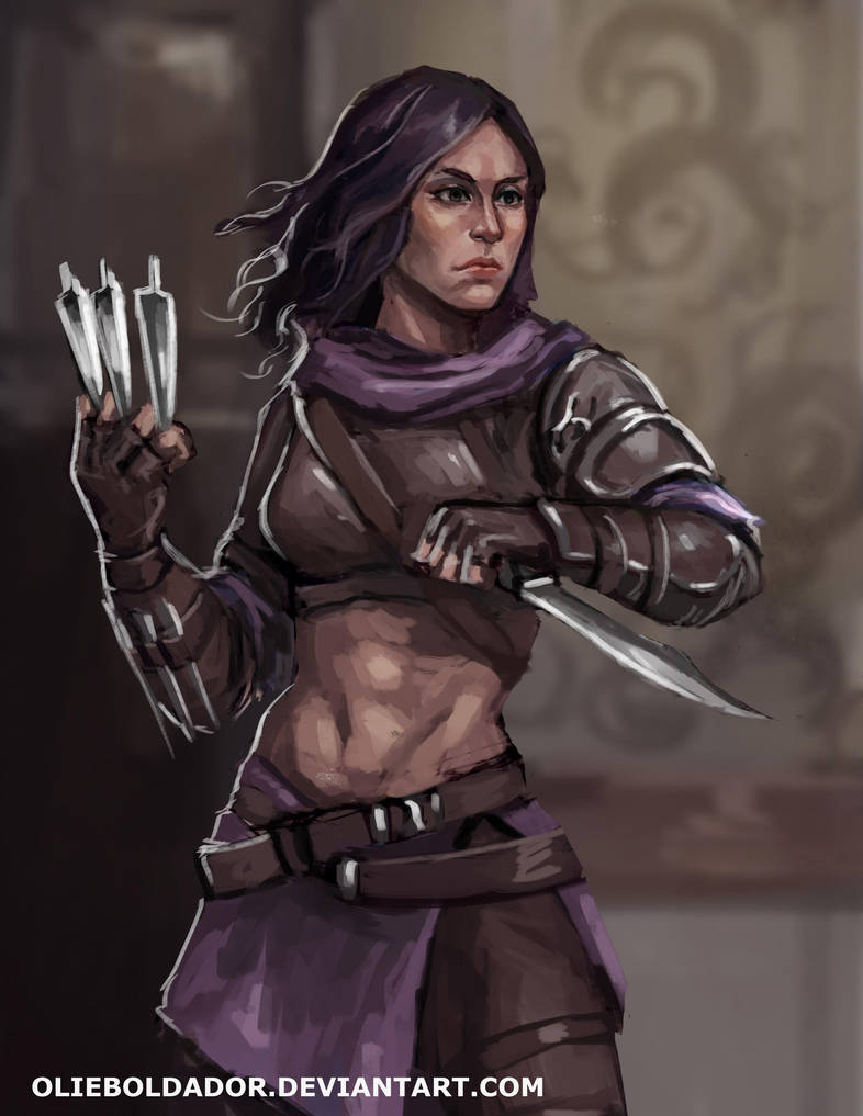 Commission Female Thief By Olieart On Deviantart