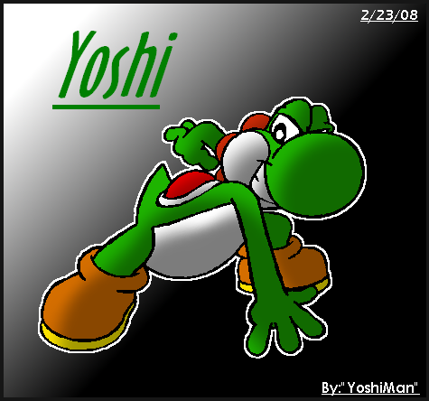 Yoshi in shadows by YoshiMan1118 on DeviantArt