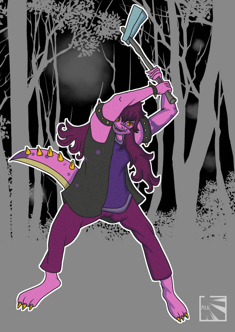 DELTARUNE: Susie attack by ArikoLadyKawaii on DeviantArt