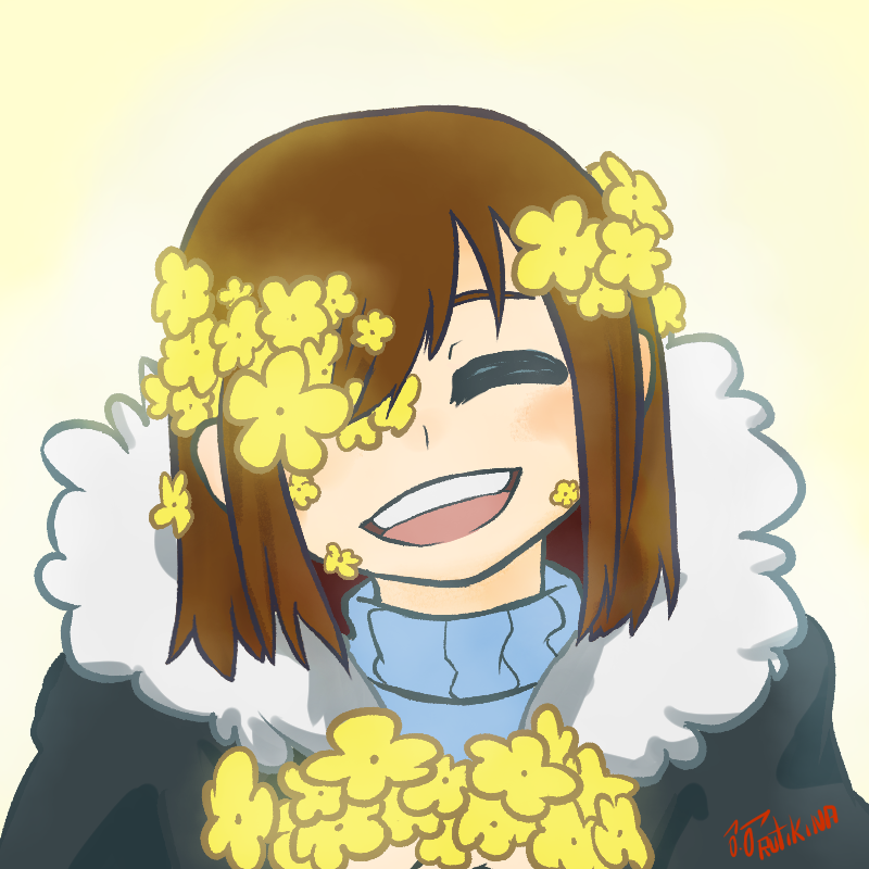 Frisk - FlowerFell by rutikina on DeviantArt