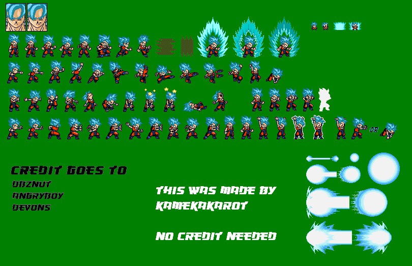 Evil Goku Sprite Sheet V2 By Rand0martist On Deviantart Re-Skined ...