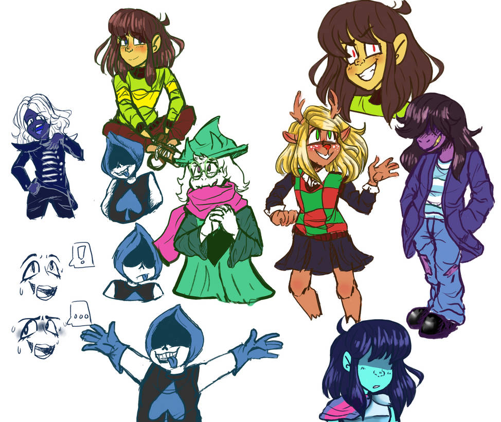 Deltarune Sketch Page by Shimmer-Shy on DeviantArt