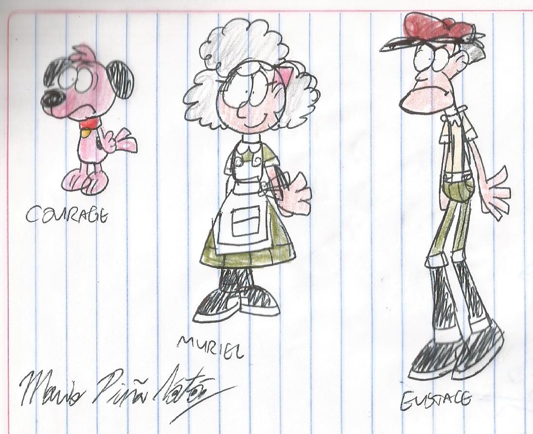 Courage, Muriel, and Eustace (MSM Style) by MarioStrikerMurphy on ...