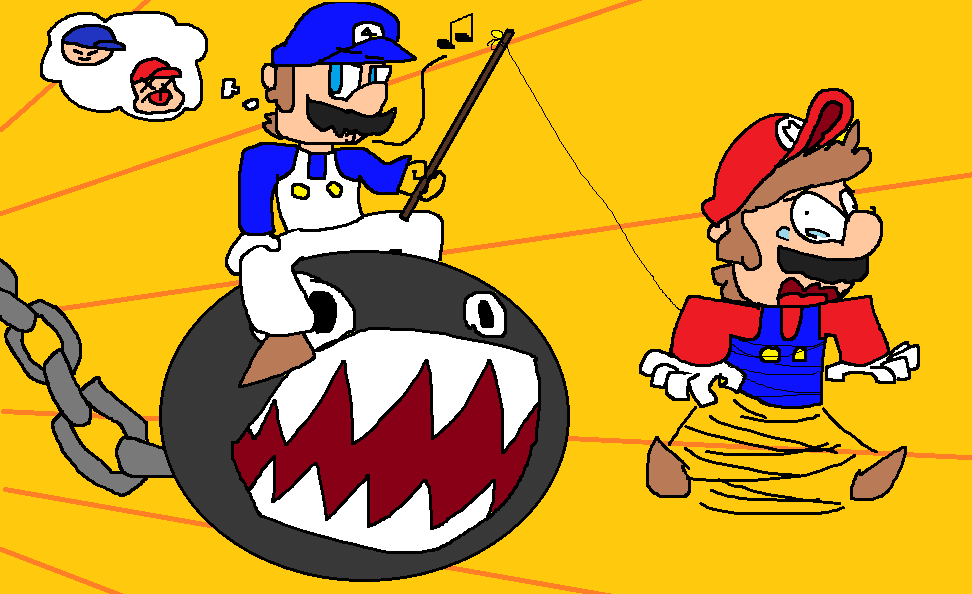 SMG4 - Who let the chomp out, again!? by flowerbruh on DeviantArt