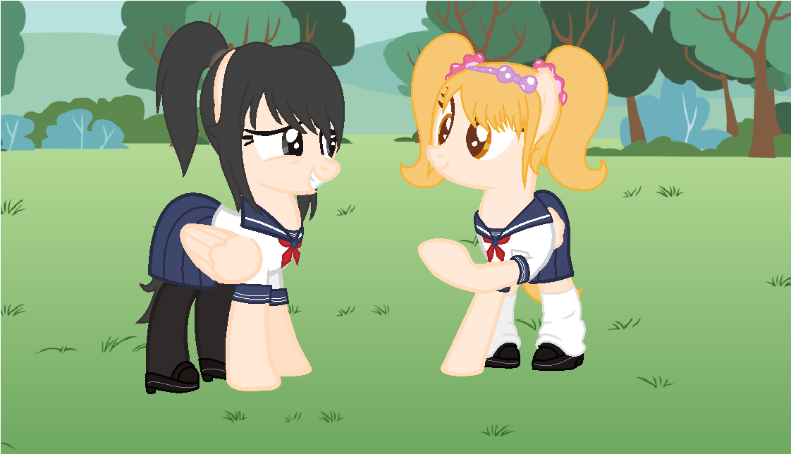 Yandere Simulator: : Ayano Aishi and Osana Najimi by frozenightpl on DeviantArt