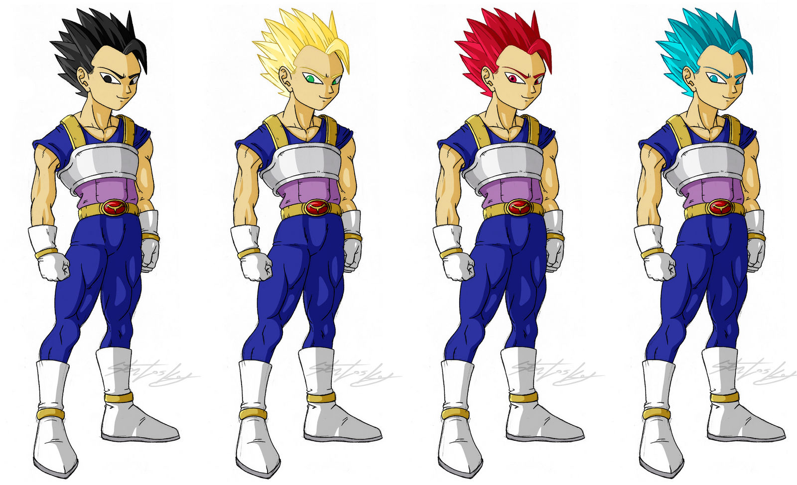 Cabba Transformations by MolochTDL on DeviantArt