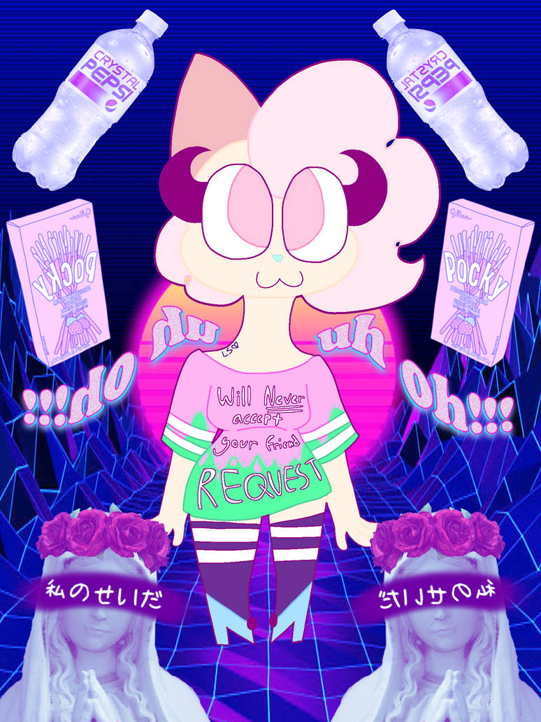 Vaporwave fanart for GhostfaceNikol by LoveStitches1 on DeviantArt